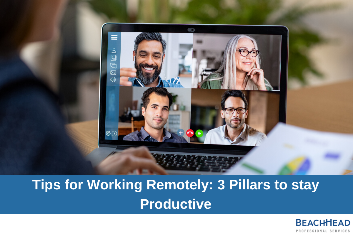 Tips for working remotely: 3 pillars to stay productive - BeachHead